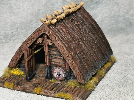 28mm DA85 Germanic - Saxon Log A frame - painted