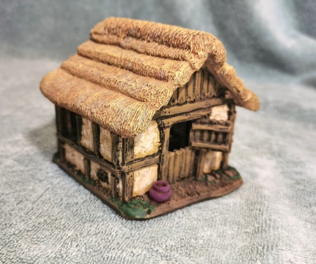 28mm Dark ages small house - DA68 Painted model